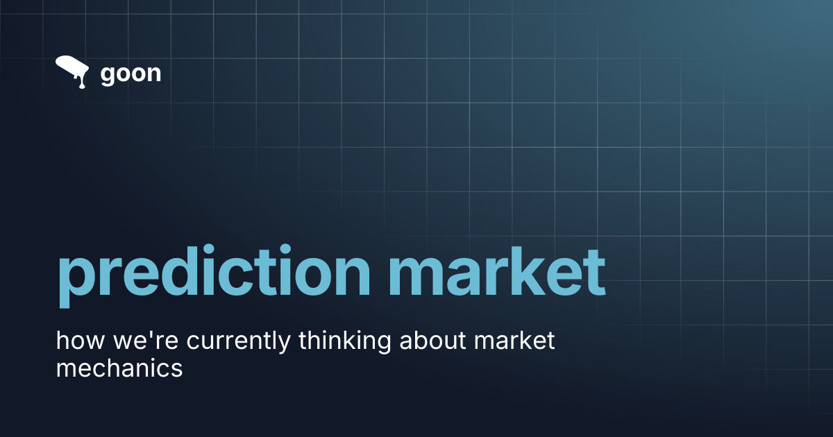 prediction market | goon